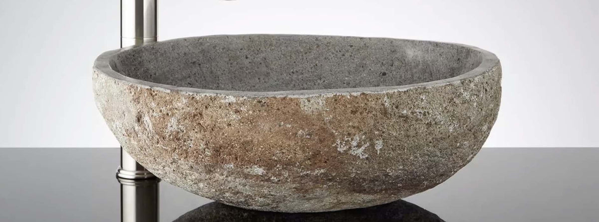 Natural Cut Rock Bathroom Wash Sinks & Basins | Stone And Rock – Stone ...