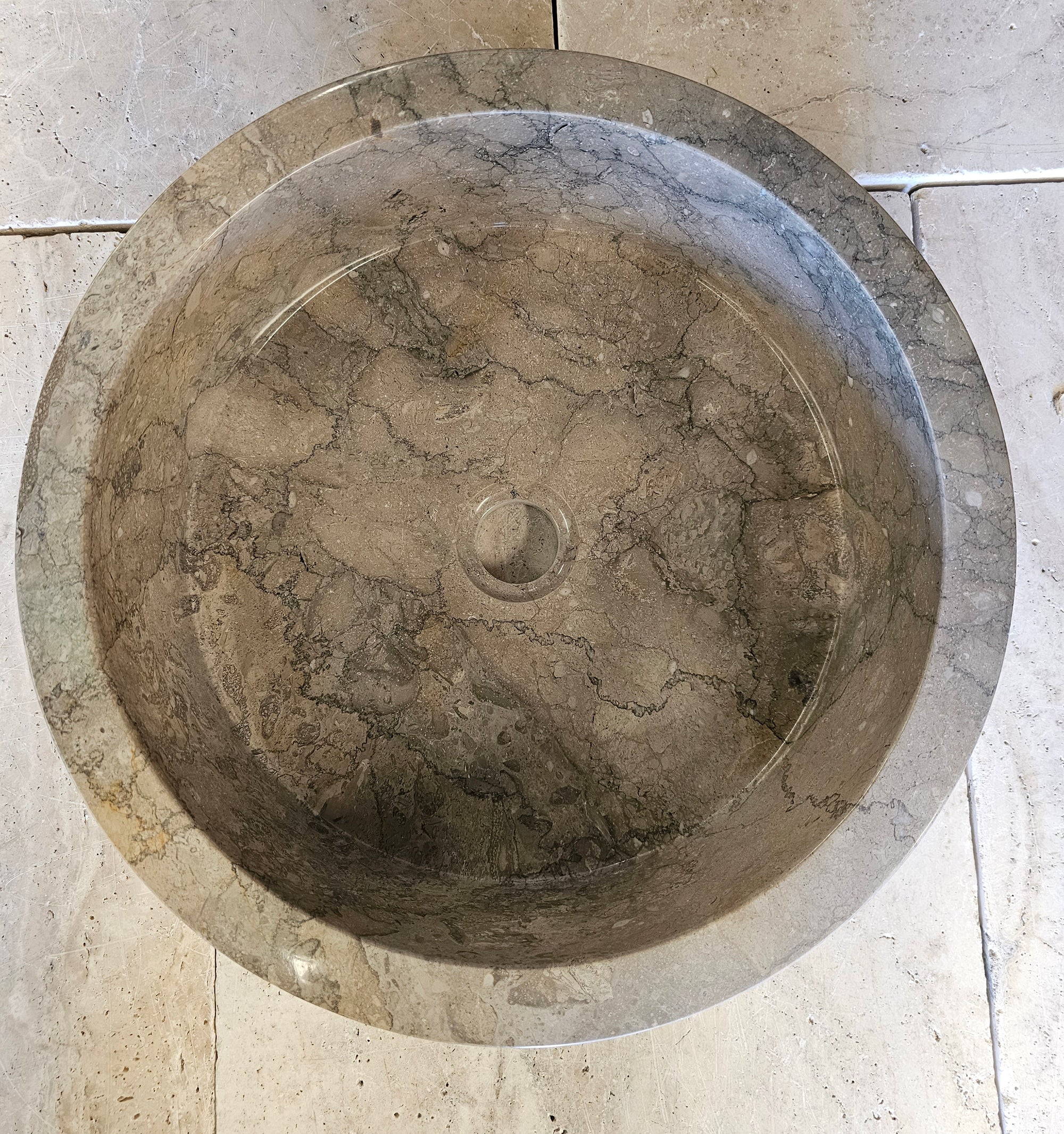 Classica: Round Polished Marble Mount Basins – Stone and Rock