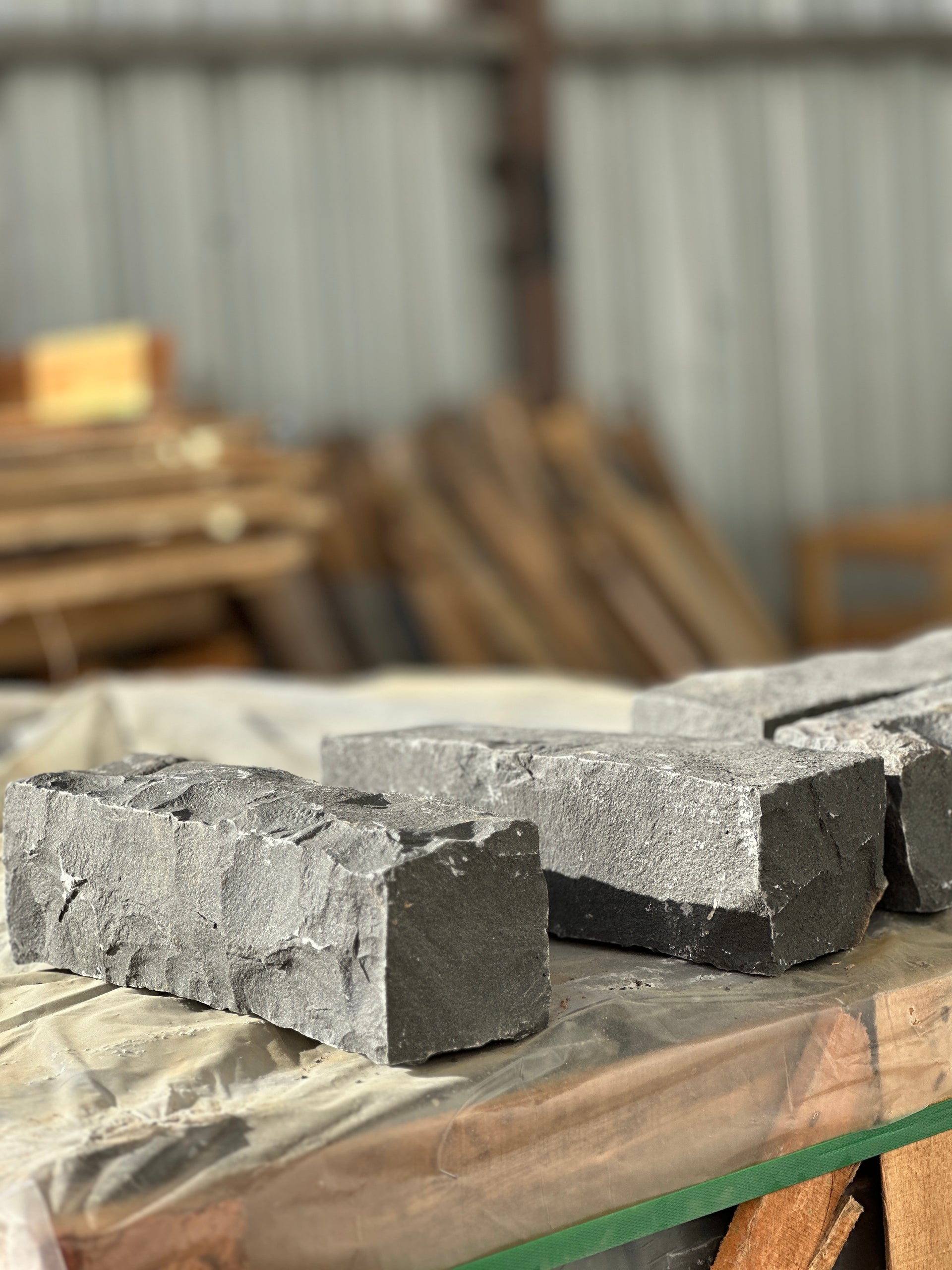 Garden Edging Basalt Stone - Basalt Block - Natural – Stone and Rock