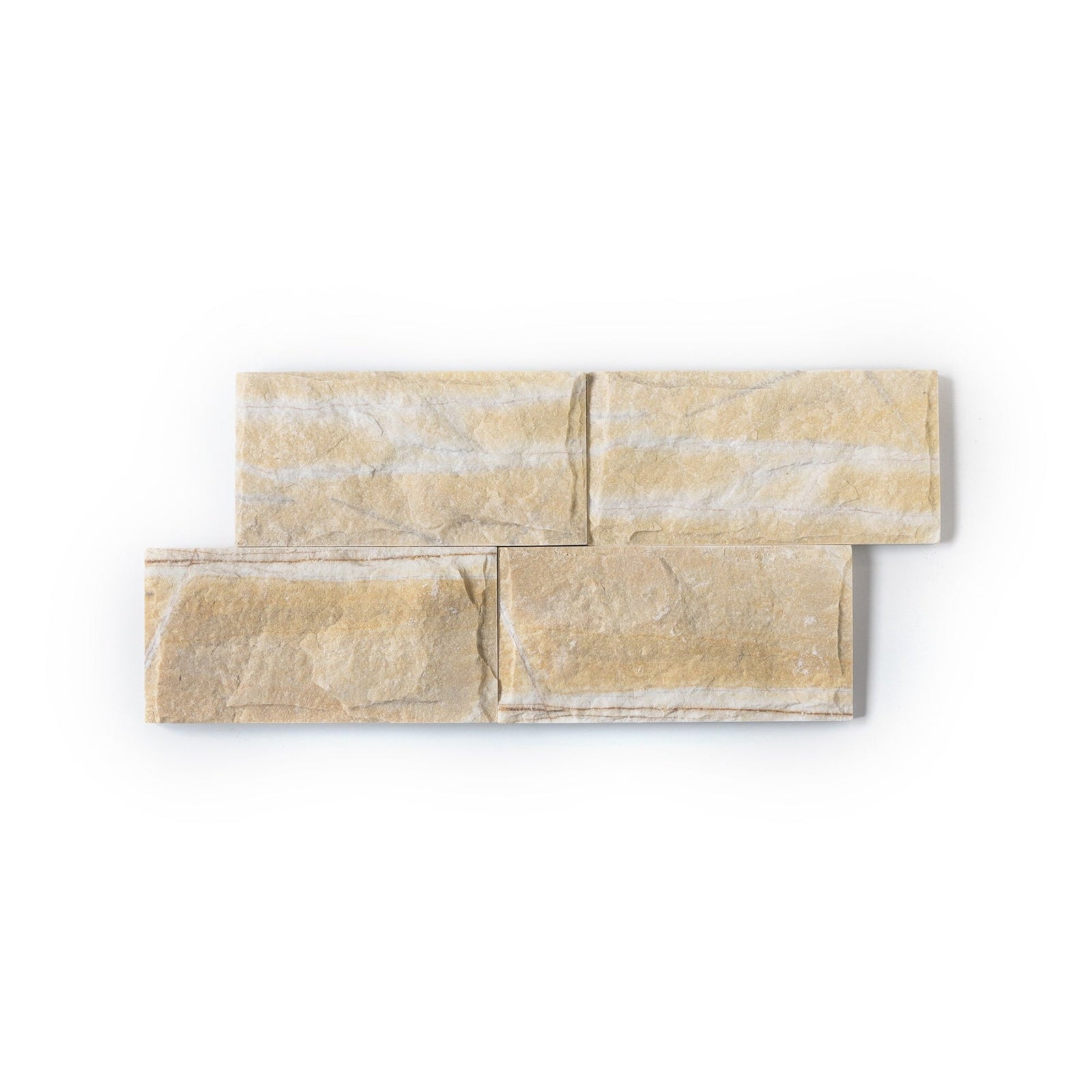 Natural Stacked Stone Feature Wall Cladding Panels - Golden Mushroom ...