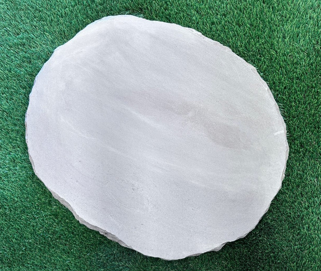 Sandstone Sawn Oval Shape Stepping Stone – Stone and Rock
