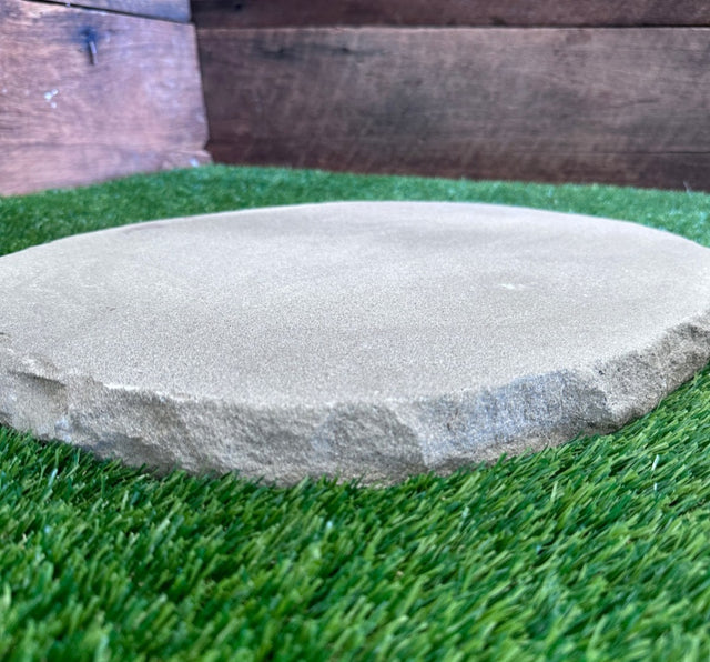 Sandstone Sawn Oval Shape Stepping Stone – Stone and Rock