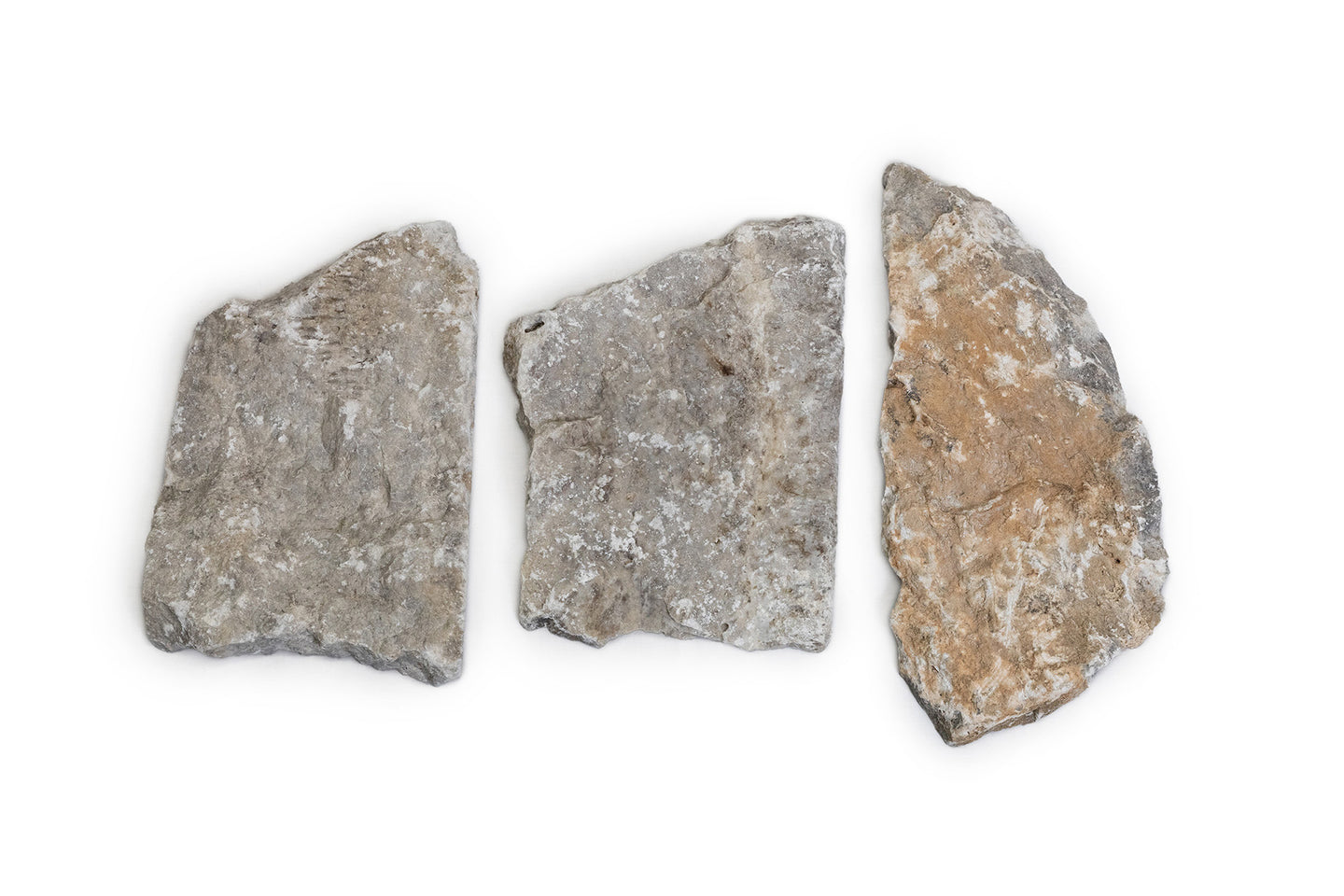 European Stone Wall Cladding Free Form Loose Stone - Travertine Silver ...