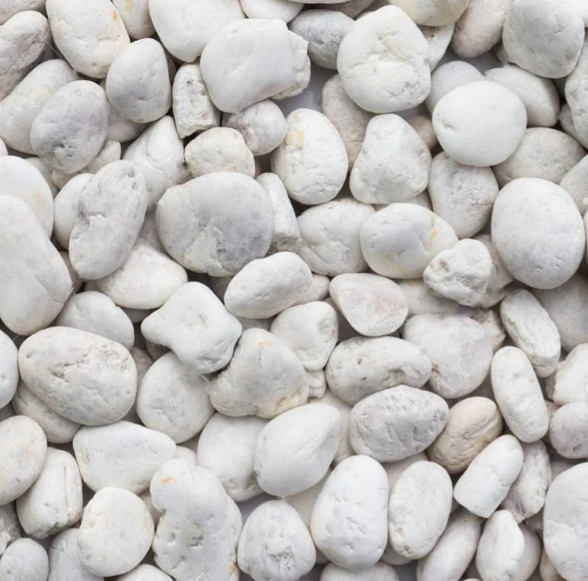 Natural Landscaping Pebbles 20kg Bags - White Tumbled – Stone and Rock
