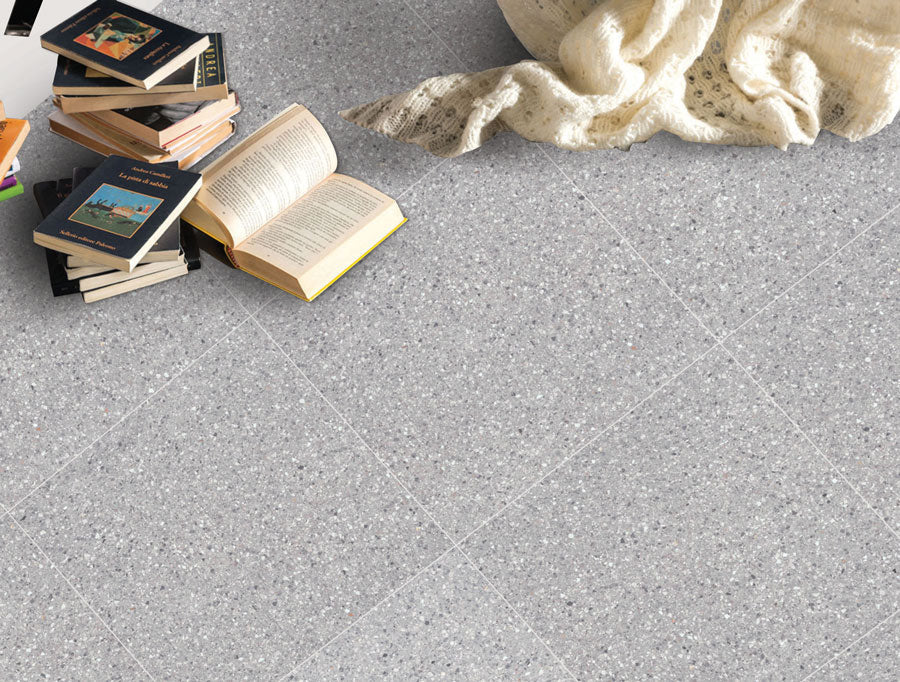 Porcelain Tile - Terrazzo Grigio – Stone and Rock