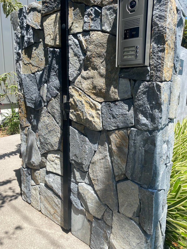 Natural Stone Wall Cladding Free Form - Loose - Blue Rustic Quartz ...