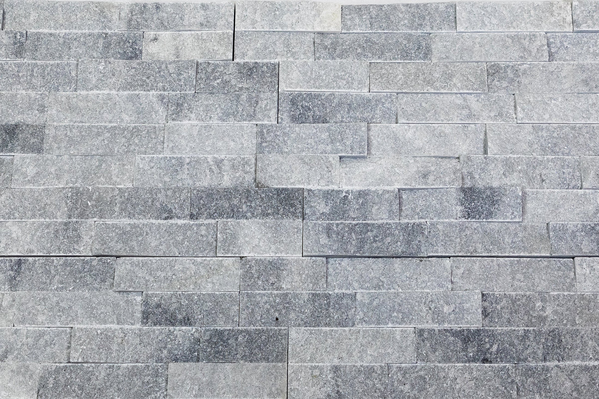 Natural Stacked Stone Wall Cladding Panels - Smokey Grey – Stone and Rock