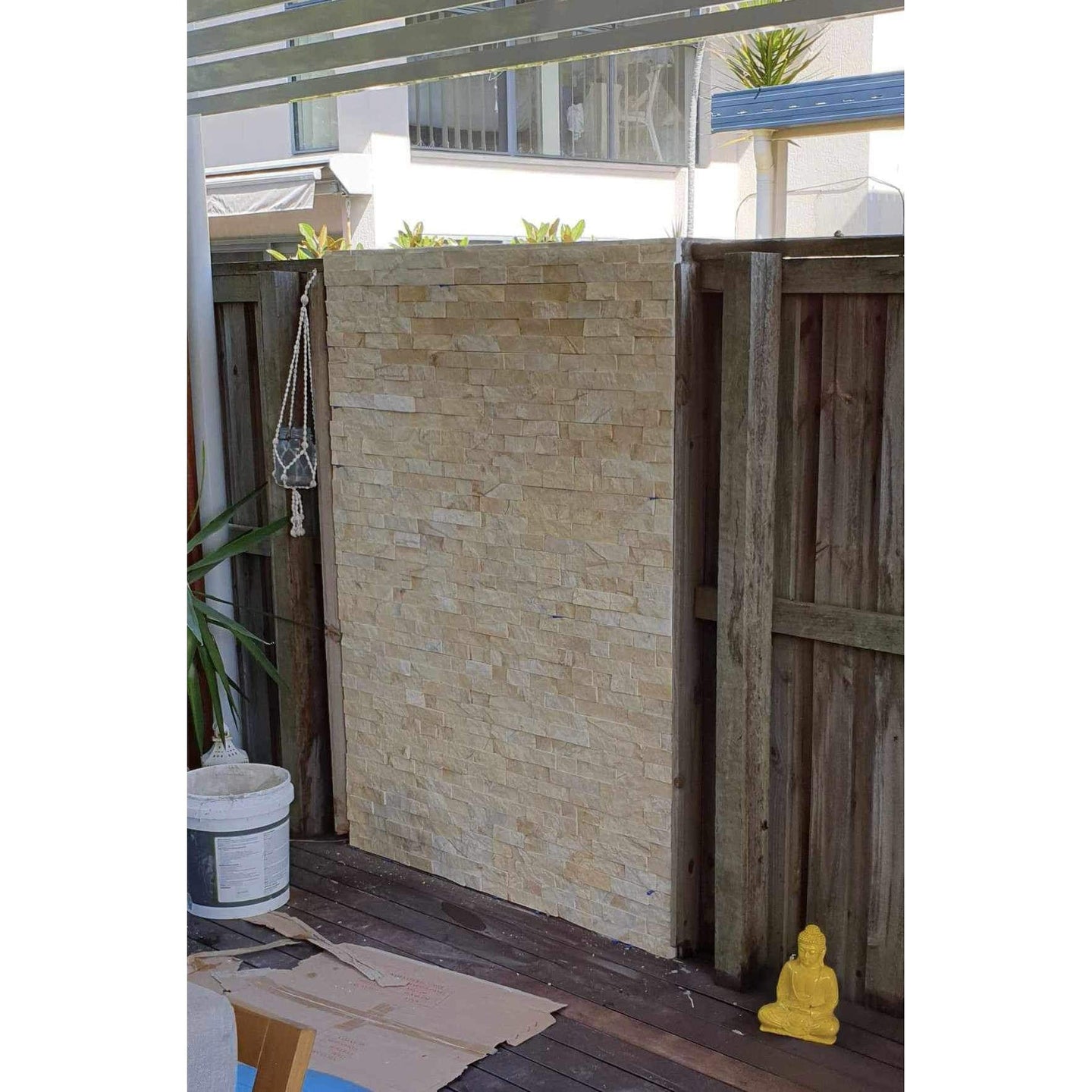 Natural Stacked Stone Wall Cladding Panels - Miami Sands – Stone and Rock