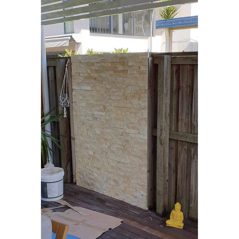 Natural Stacked Stone Wall Cladding Panels - Miami Sands – Stone and Rock