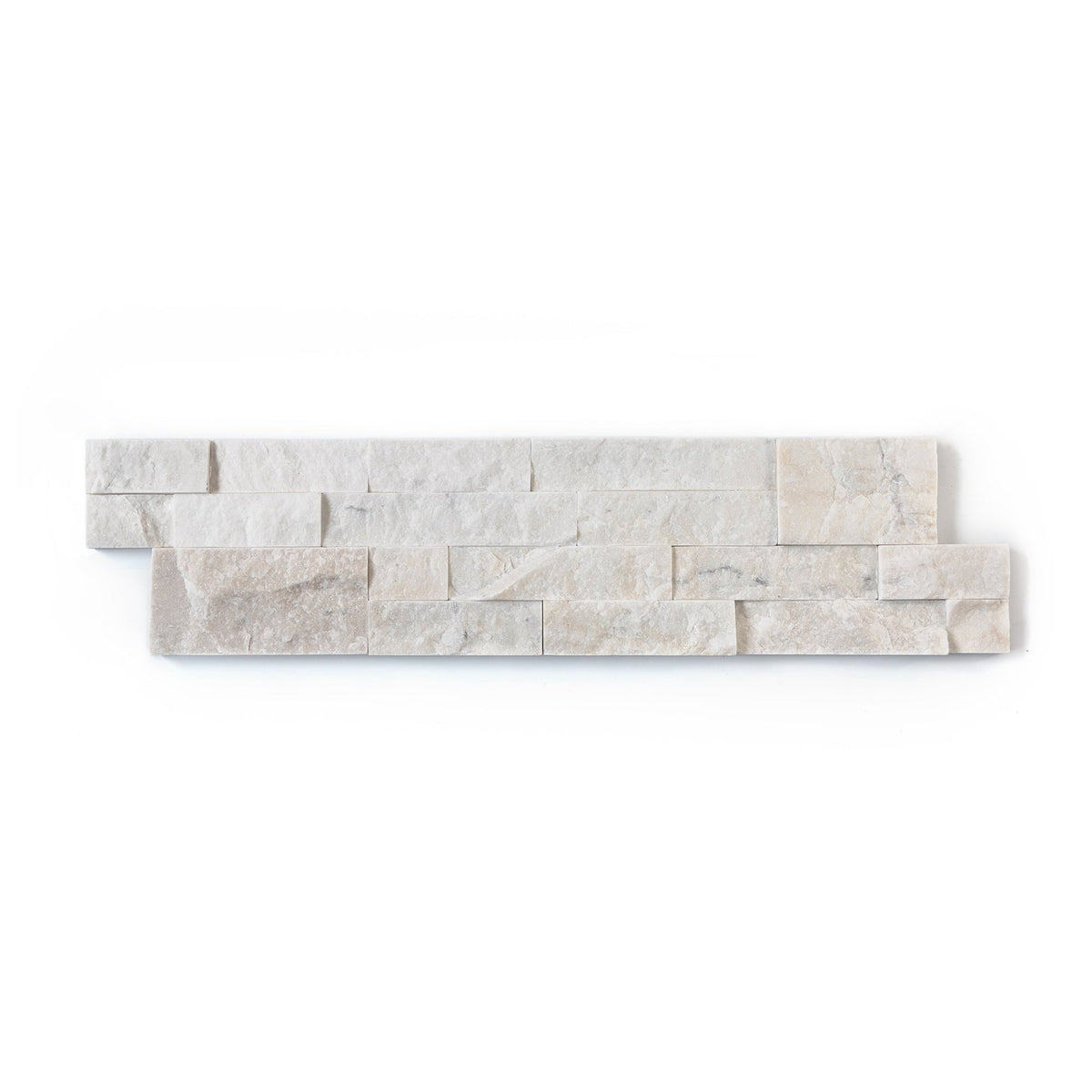 Natural Stacked Stone Wall Cladding Panels - Milky White – Stone and Rock