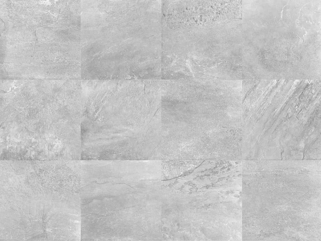 Porcelain Tile - Shale Light Grey - Quartzite Looking – Stone and Rock