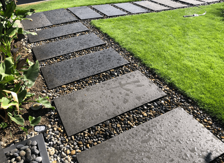 Basalt Paver - Flamed Surface Stone Basalt Natural Paver – Stone and Rock