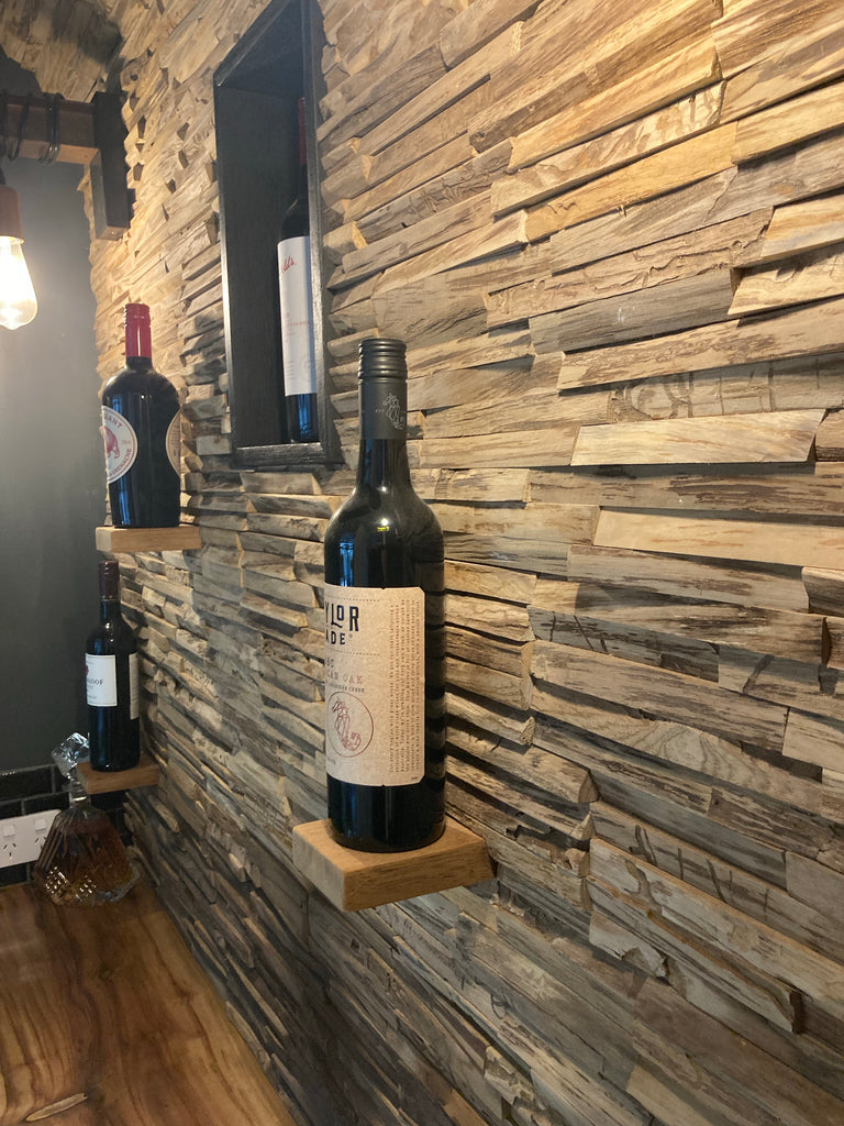 Natural Wooden Ledgestone Feature Wall Cladding Panels – Stone and Rock